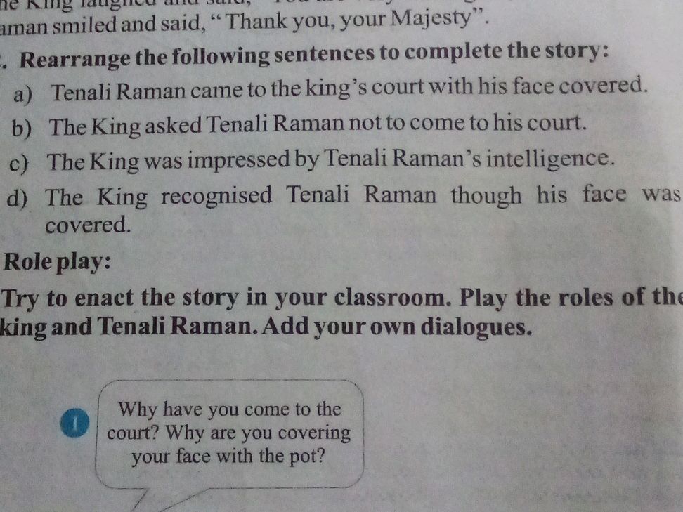 Rearrange the following sentences to | StudyX