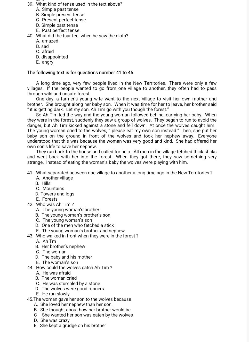 39. What kind of tense used in the text | StudyX