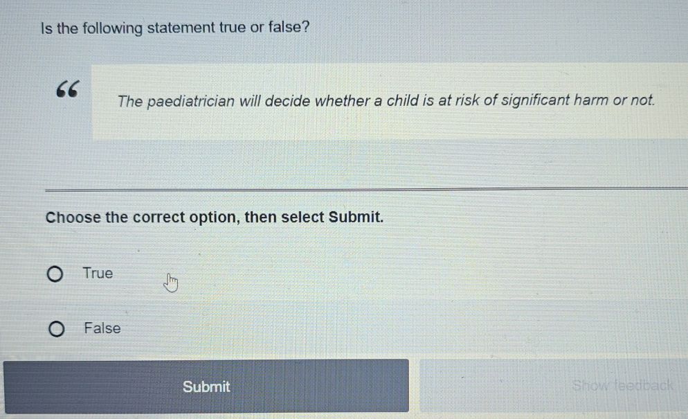 Is the following statement true or false? | StudyX