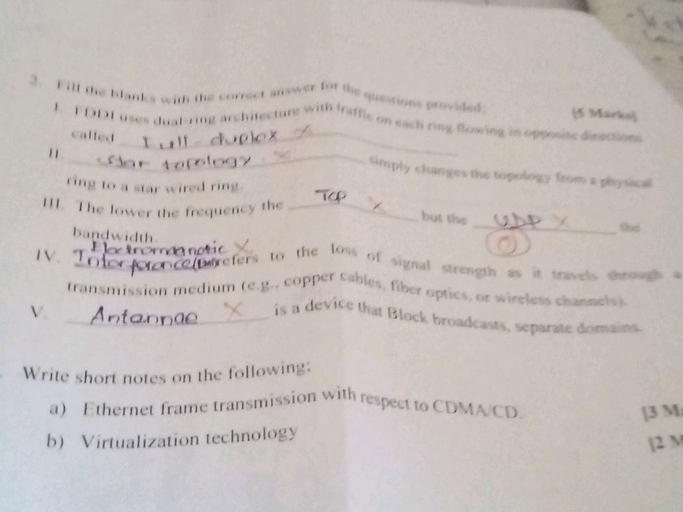 2. Fill the blanks with the correct answer | StudyX