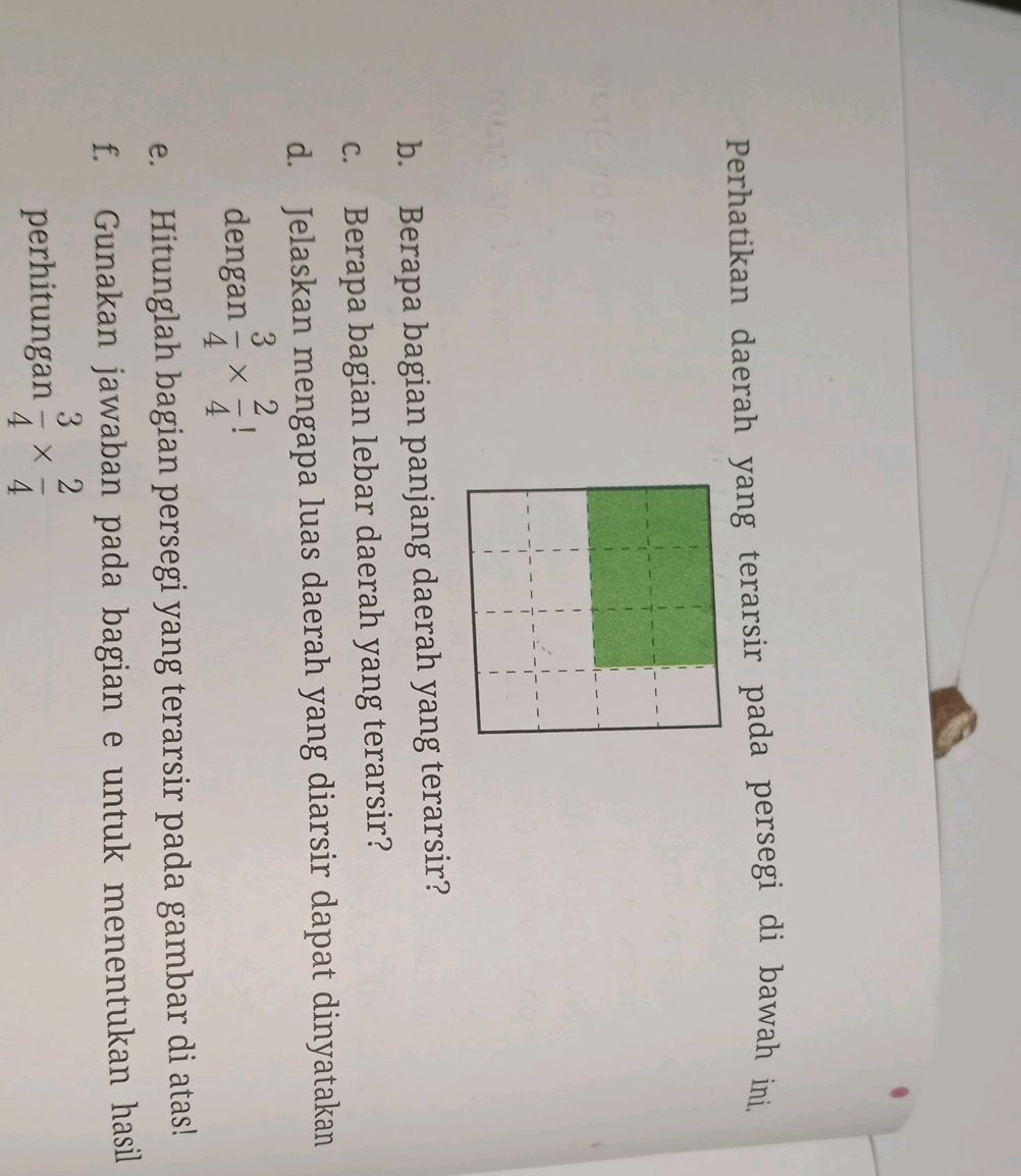 Perhatikan daerah yang terarsir pada persegi | StudyX