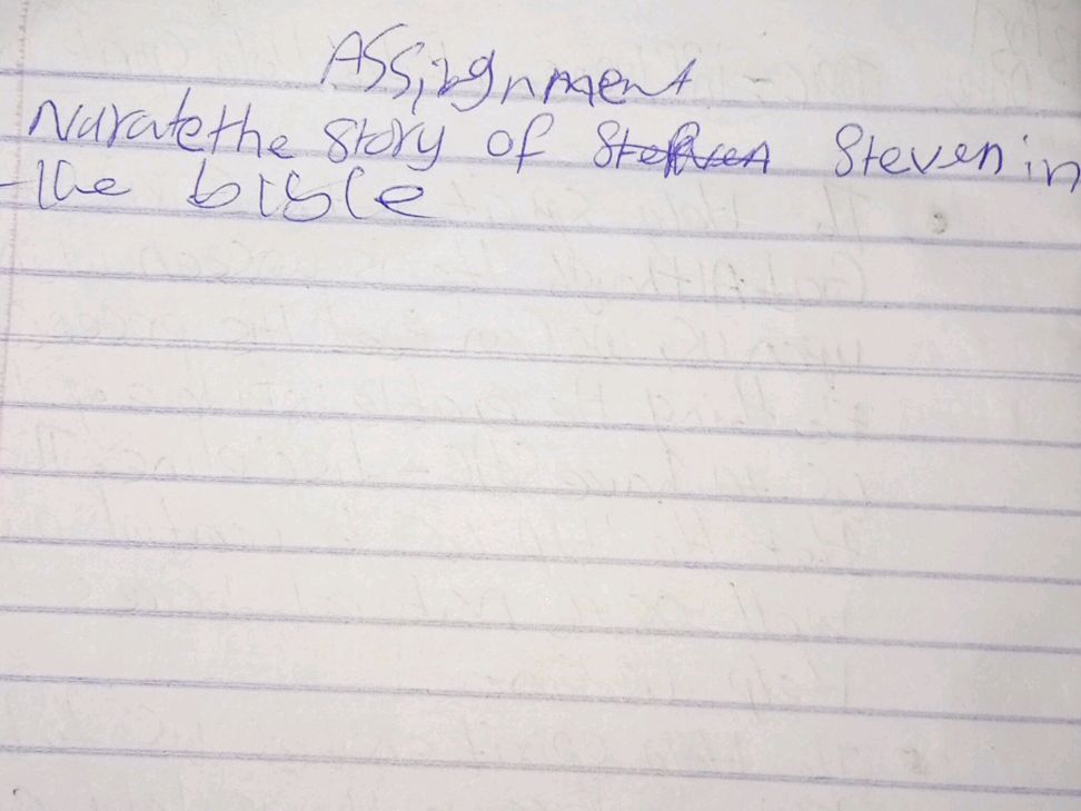 Narrate the story of Stephen in the bible | StudyX