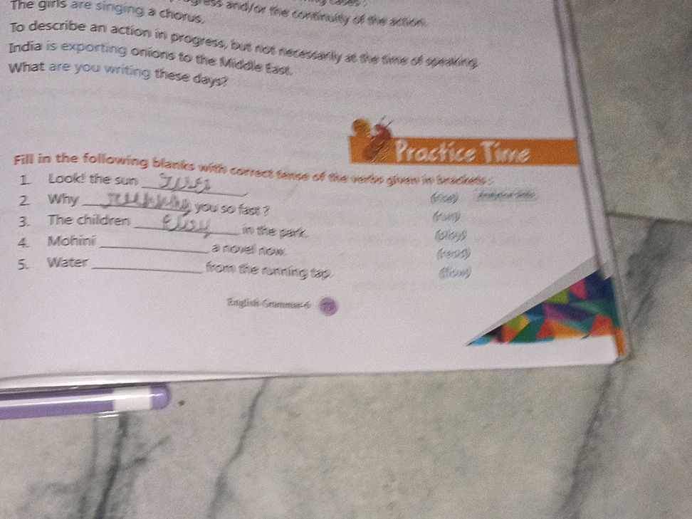 Fill in the following blanks with correct | StudyX