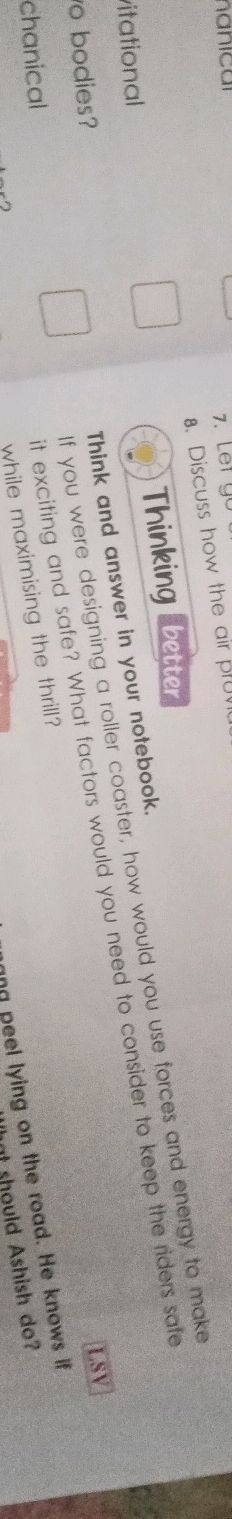 Think and answer in your notebook. If you | StudyX