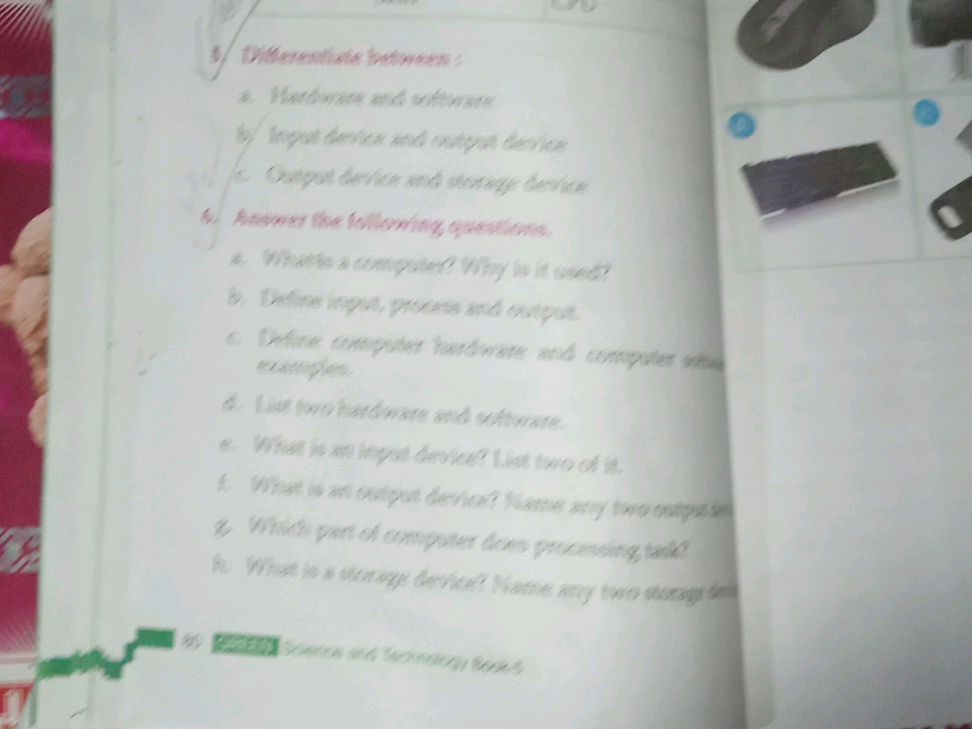 Differentiate between: a. Hardware and | StudyX