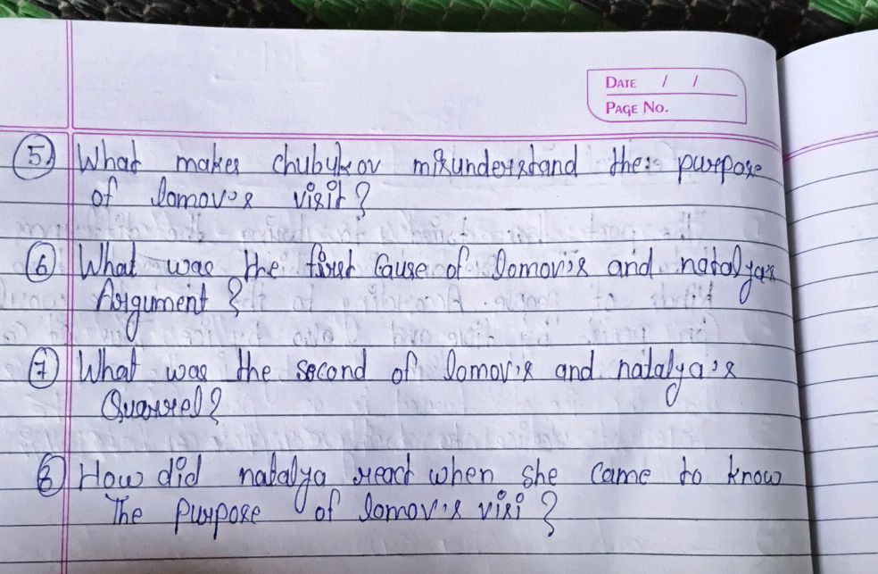 5. What makes Chubukov misunderstand the | StudyX