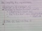 Q10. Simplify the expressions. b)