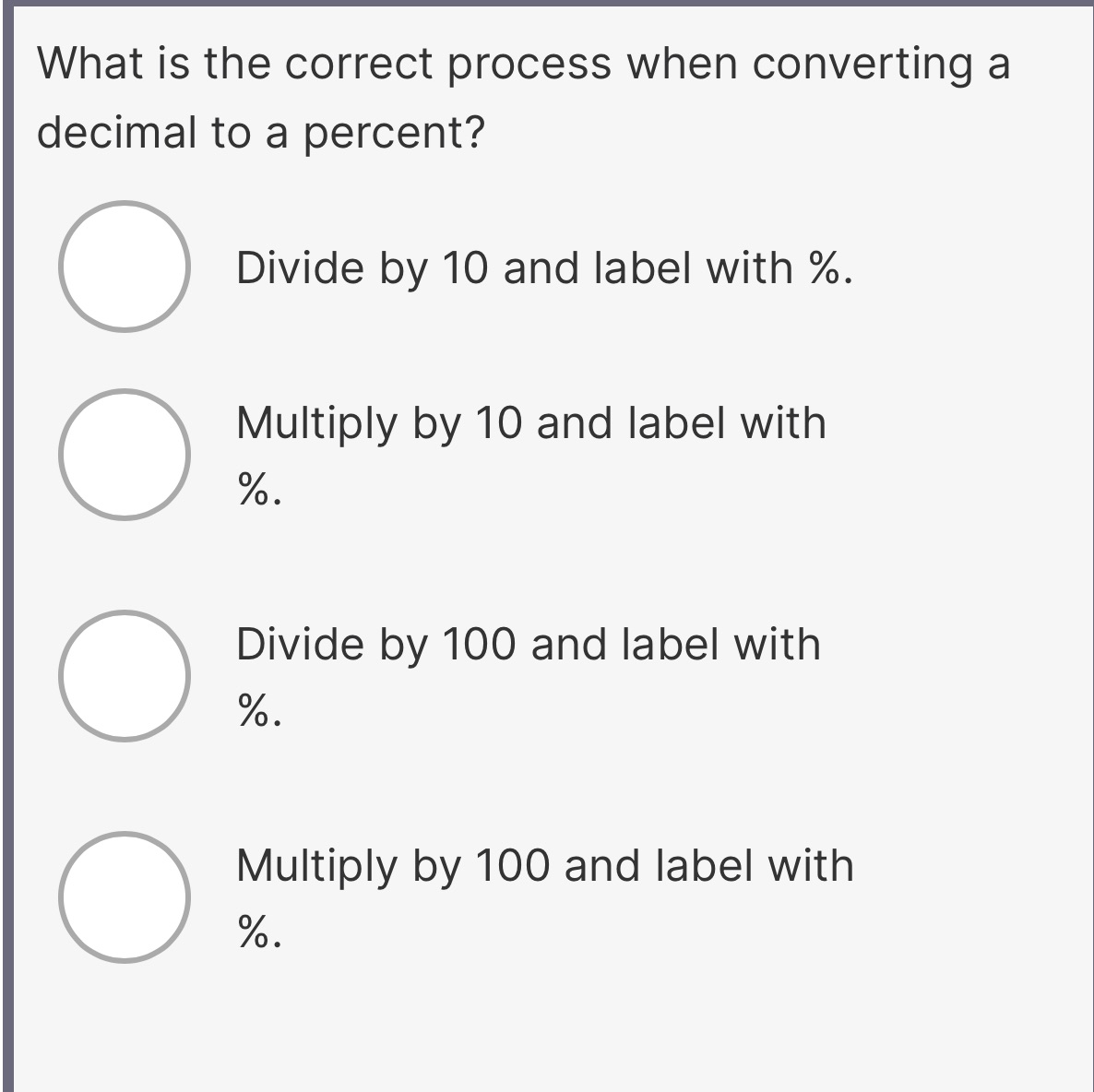What is the correct process when converting | StudyX