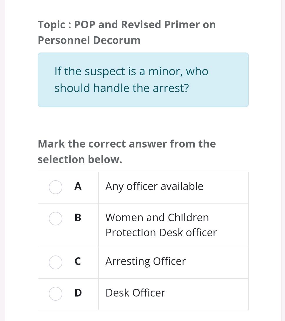 If the suspect is a minor, who should handle