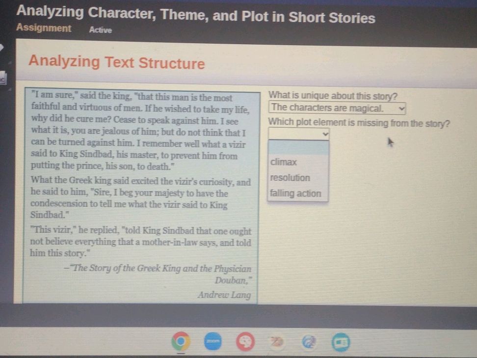 What is unique about this story? The | StudyX