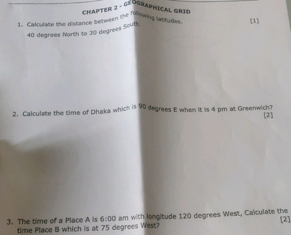1. Calculate the distance between the | StudyX
