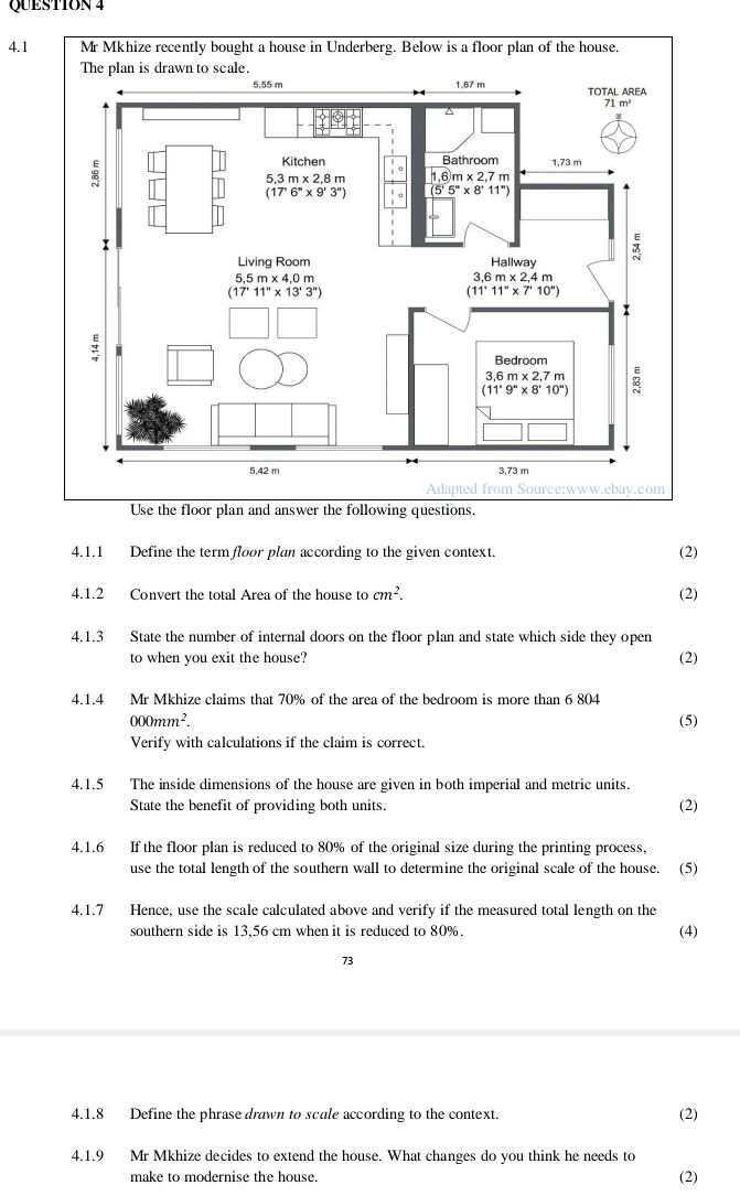 4. Mr Mkhize recently bought a house in | StudyX