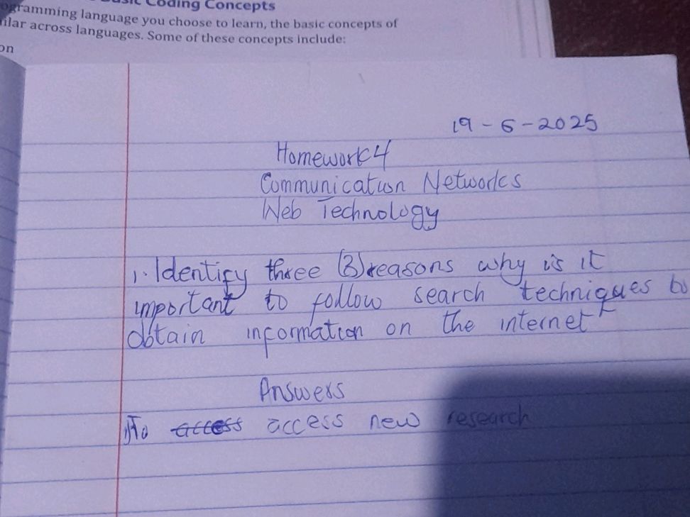 1. Identify three (3) reasons why is it | StudyX