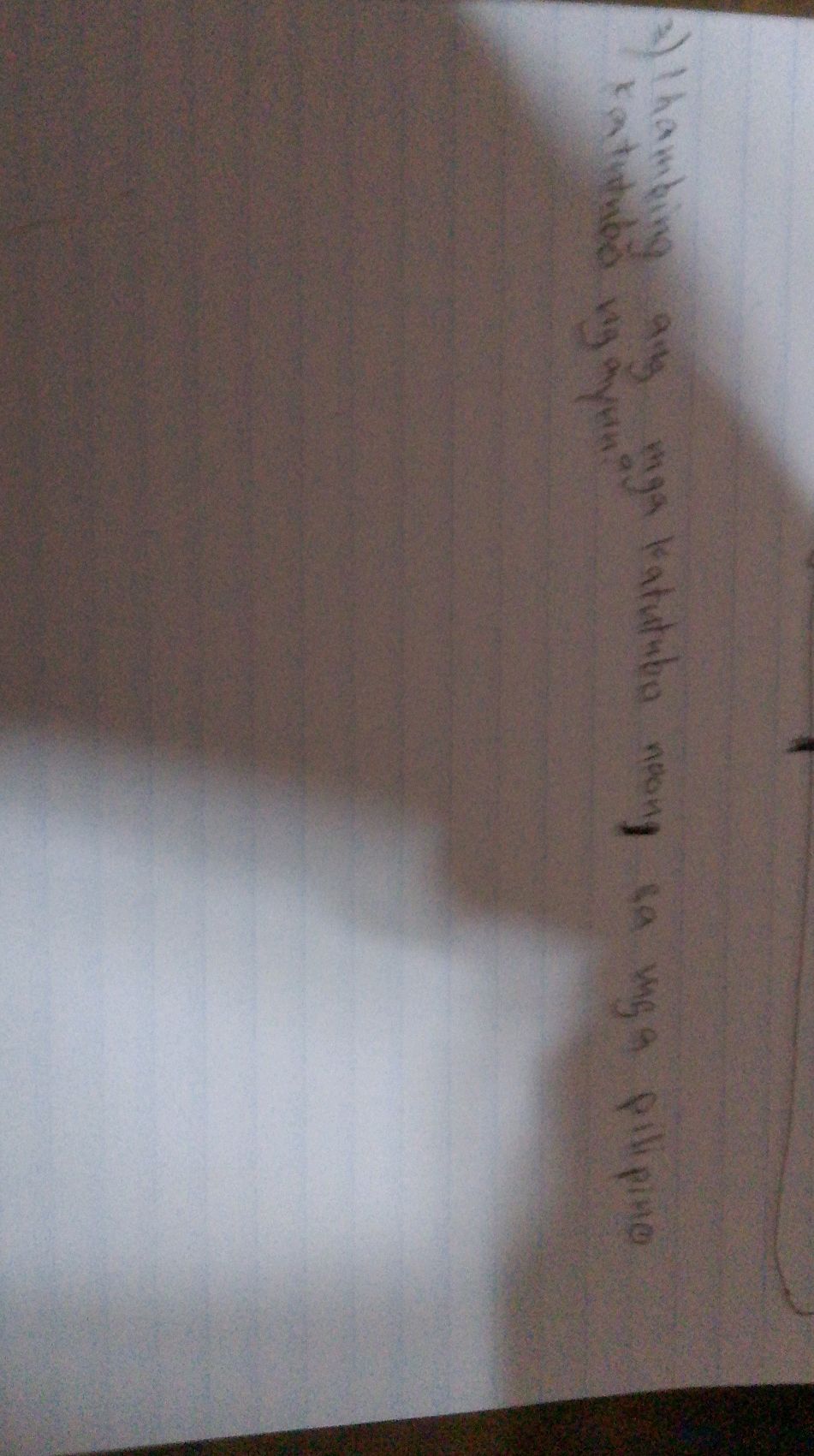 1) Ihambing ang mga katutubo noon sa mga | StudyX