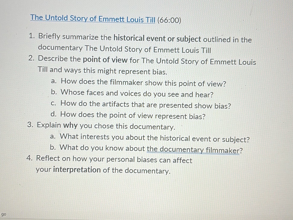 The Untold Story of Emmett Louis Till | StudyX