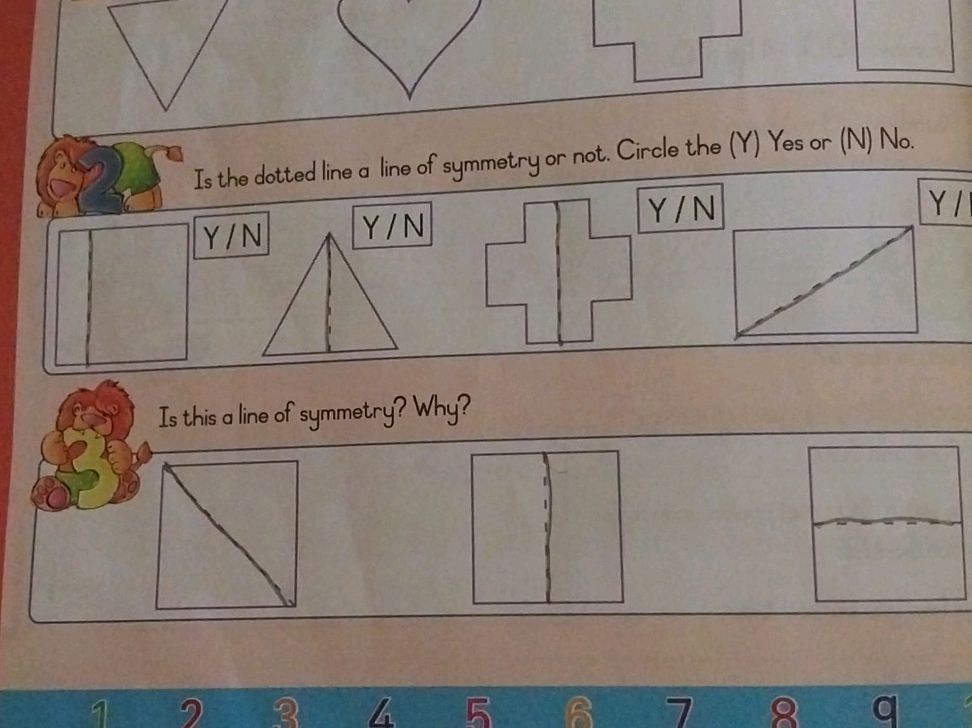 Is the dotted line a line of symmetry or | StudyX