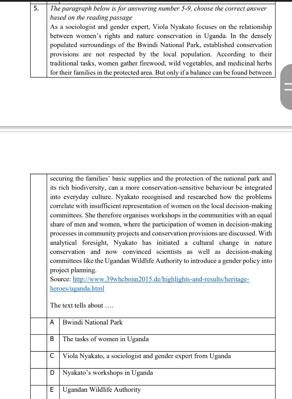 5. The paragraph below is for answering | StudyX
