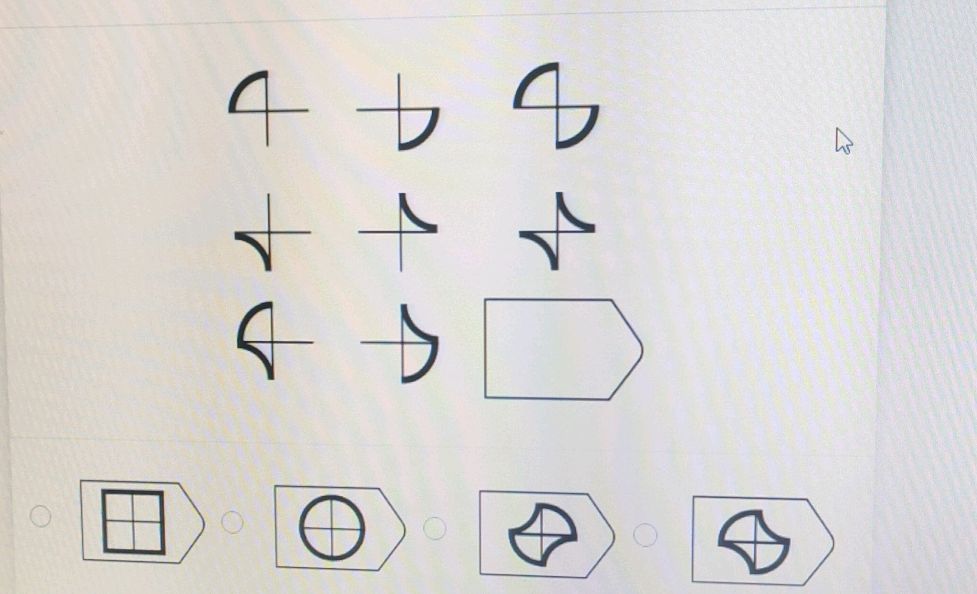 Choose the figure that completes the | StudyX