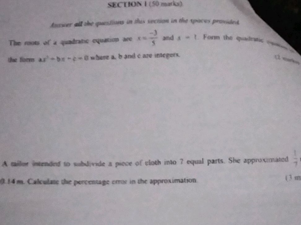 The roots of a quadratic equation are $x = | StudyX