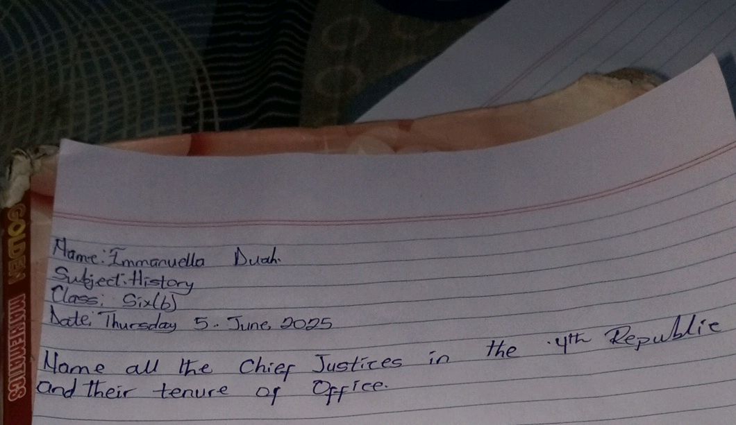 Name all the Chief Justices in the 4th | StudyX