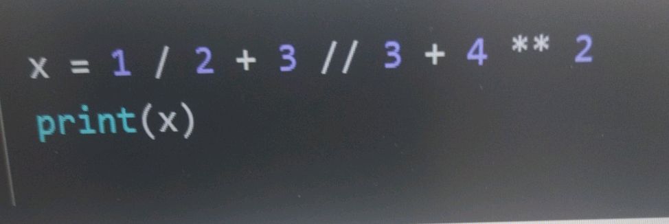 Python code: Evaluate the expression x = 1 / | StudyX