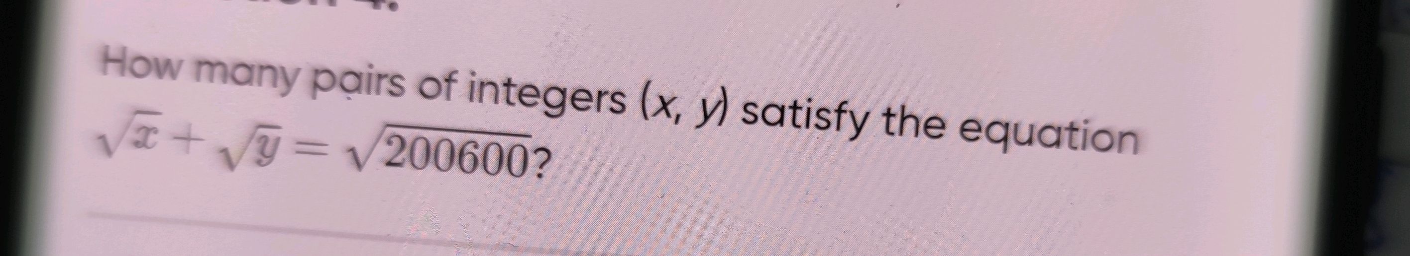 How many pairs of integers (x, y) satisfy | StudyX