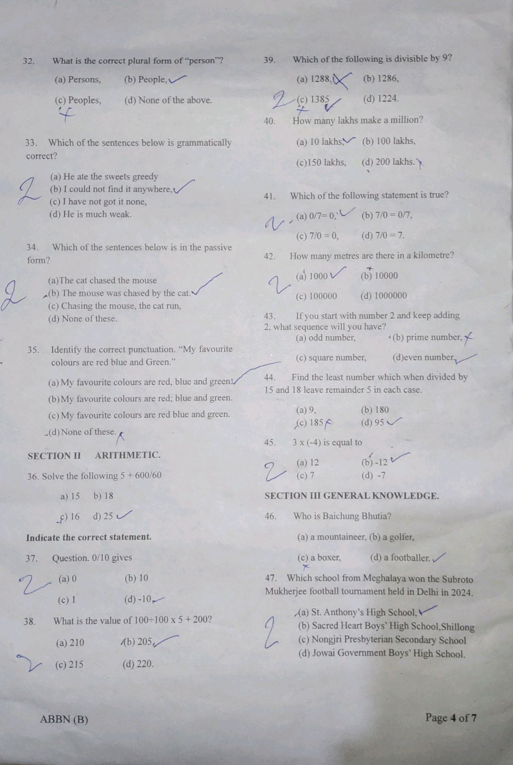 32. What is the correct plural form of | StudyX