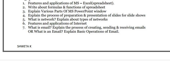 1. Features and applications of MS - | StudyX