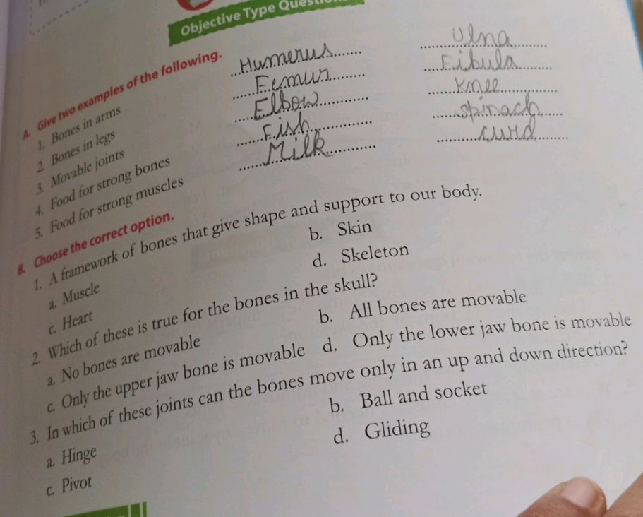 A. Give two examples of the following. 1. | StudyX