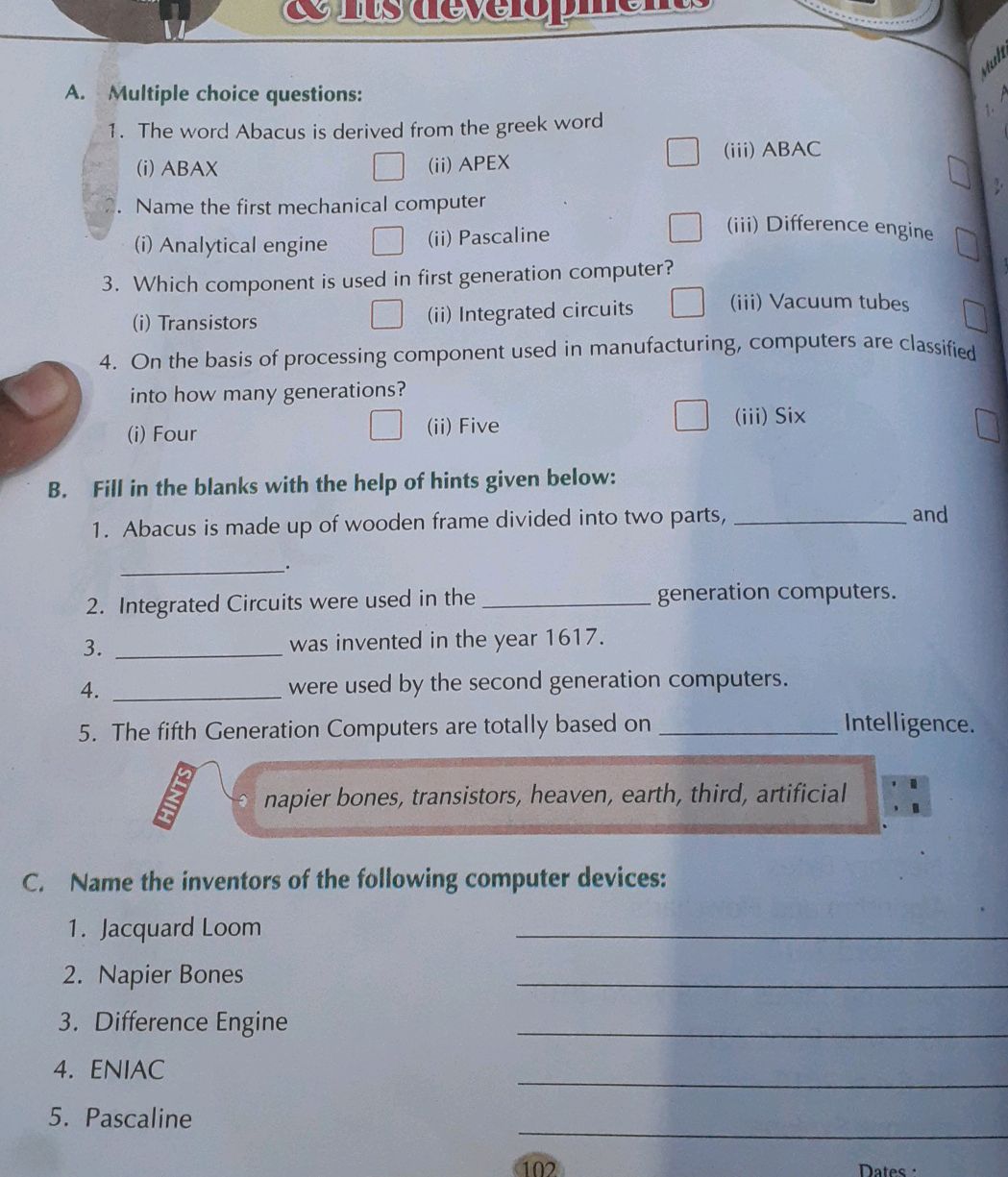 A. Multiple choice questions: 1. The word | StudyX