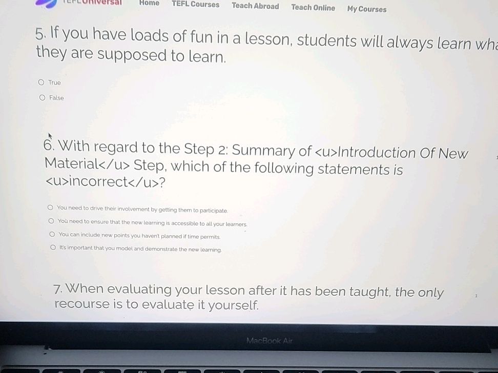 5. If you have loads of fun in a lesson, | StudyX