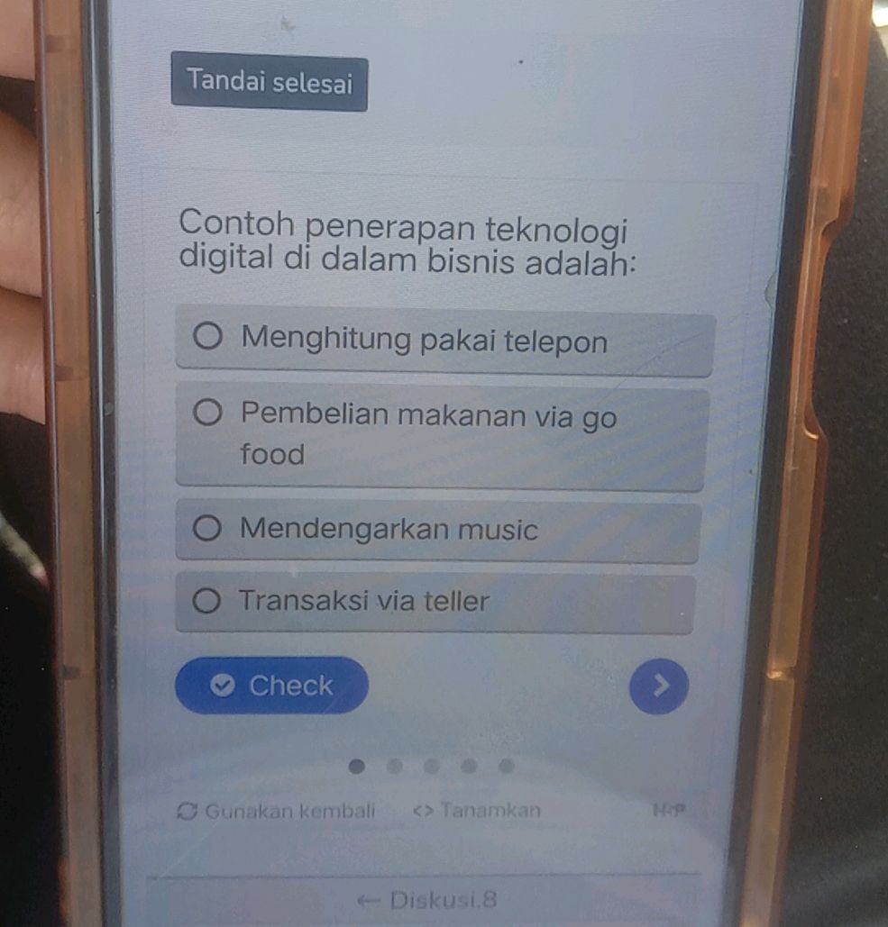 Contoh penerapan teknologi digital di dalam | StudyX