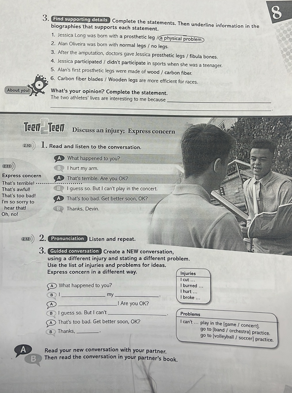 3. Find supporting details Complete the | StudyX