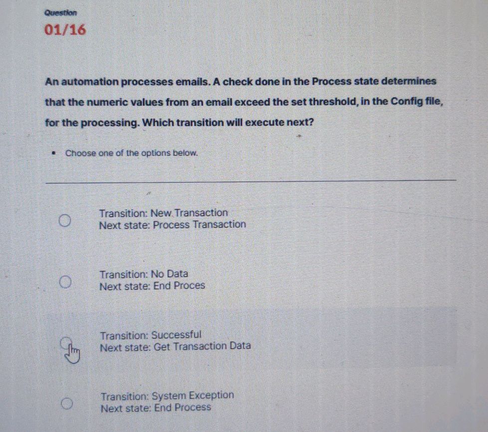 An automation processes emails. A check done | StudyX