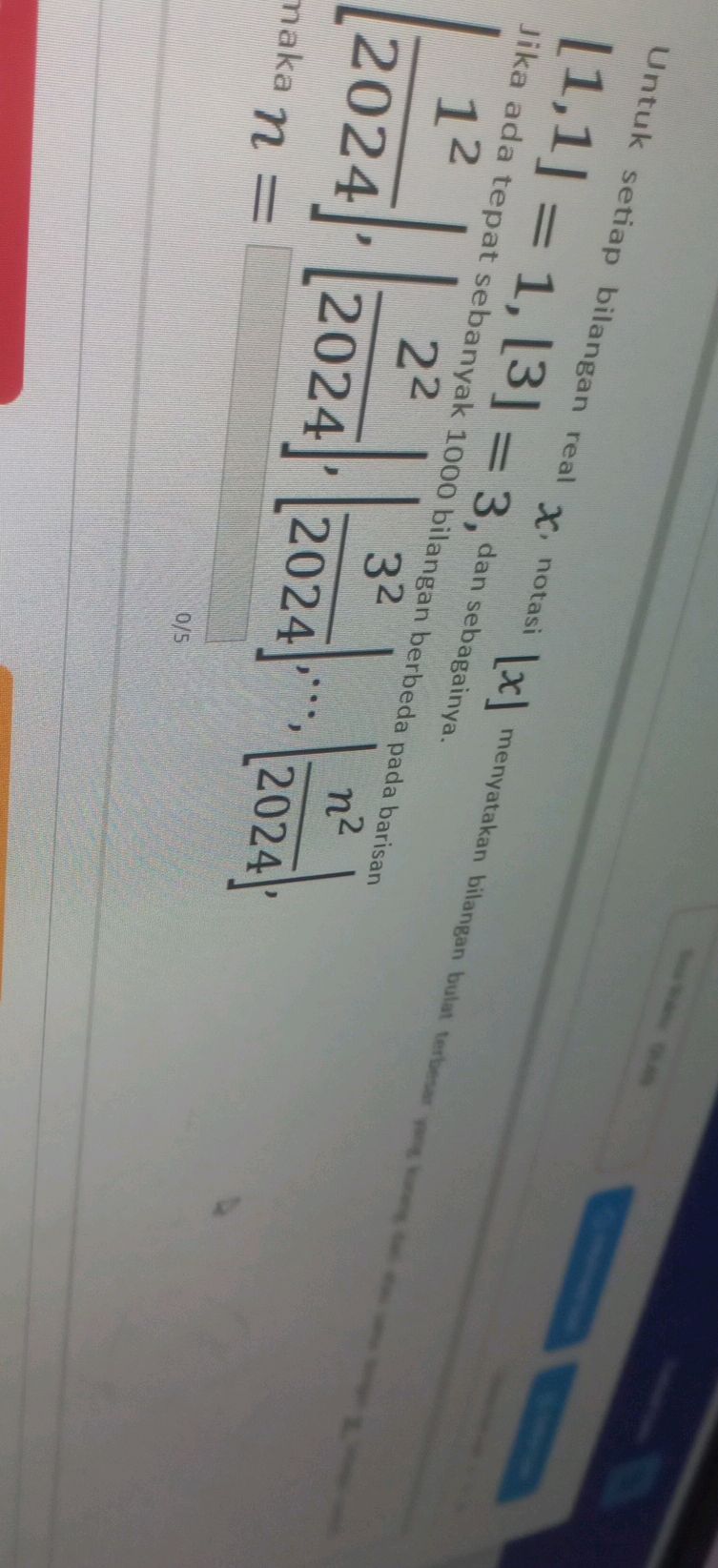 Untuk Setiap Bilangan Real X Notasi X Studyx