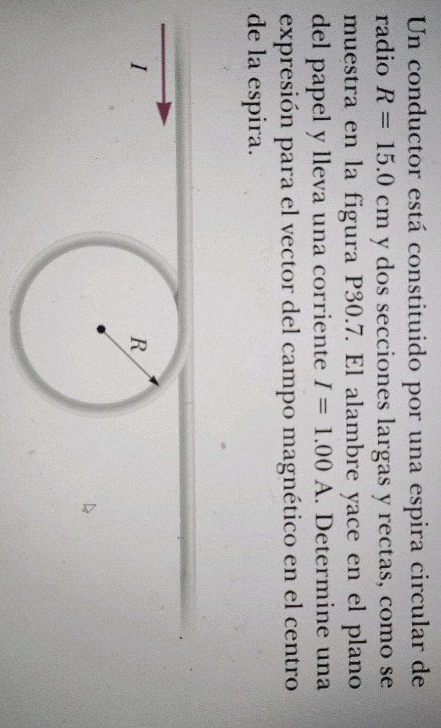 Un conductor está constituido por una espira | StudyX