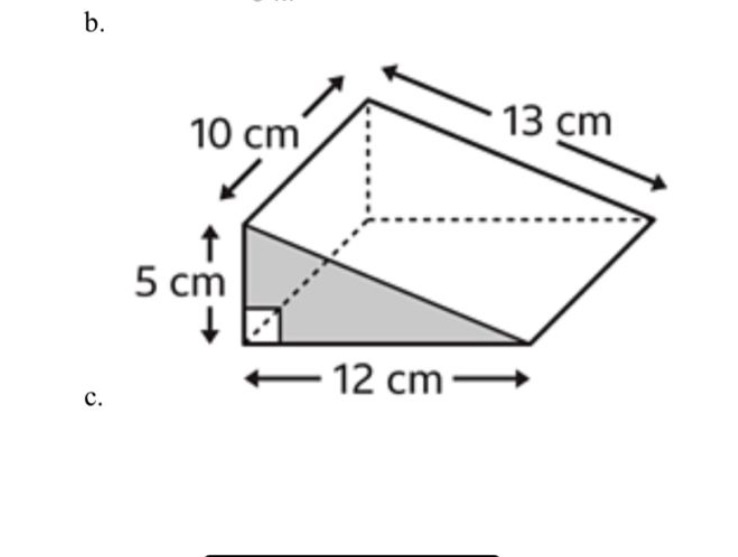The image shows a 3D shape with dimensions | StudyX