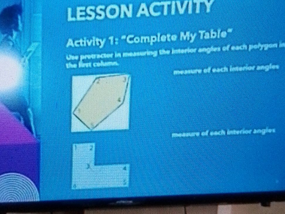Activity 1: "Complete My Table" Use | StudyX