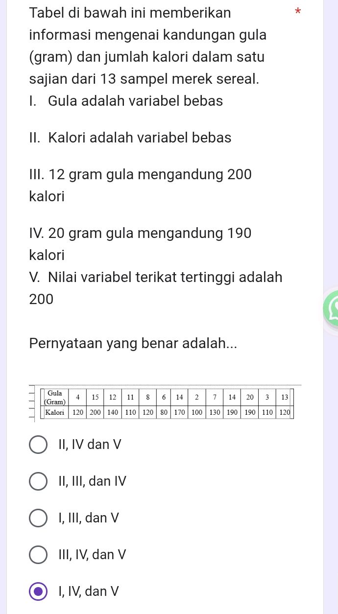 Tabel di bawah ini memberikan informasi | StudyX