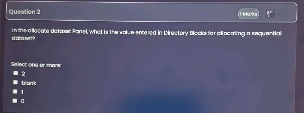 In the allocate dataset Panel, what is the | StudyX