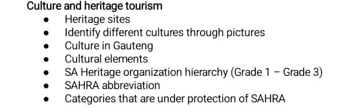 Culture and heritage tourism * Heritage | StudyX