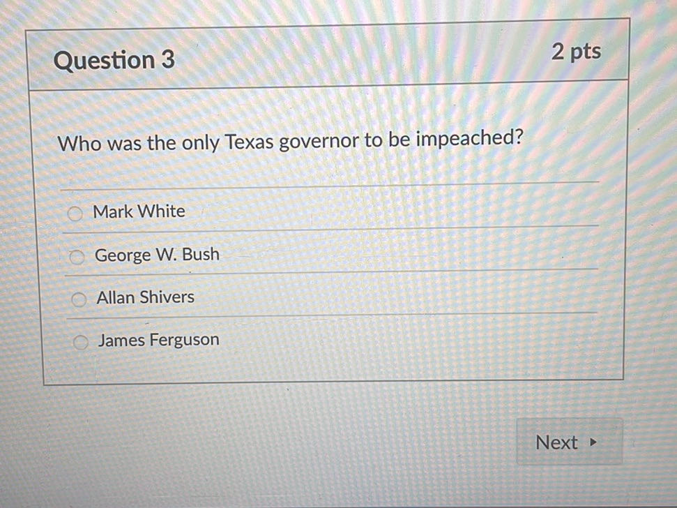 Who was the only Texas governor to be | StudyX