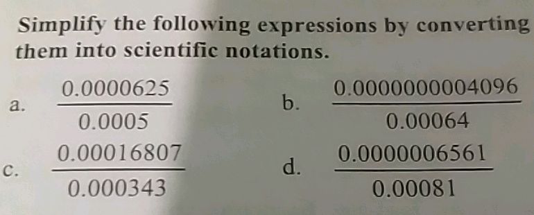 Simplify the following expressions by | StudyX