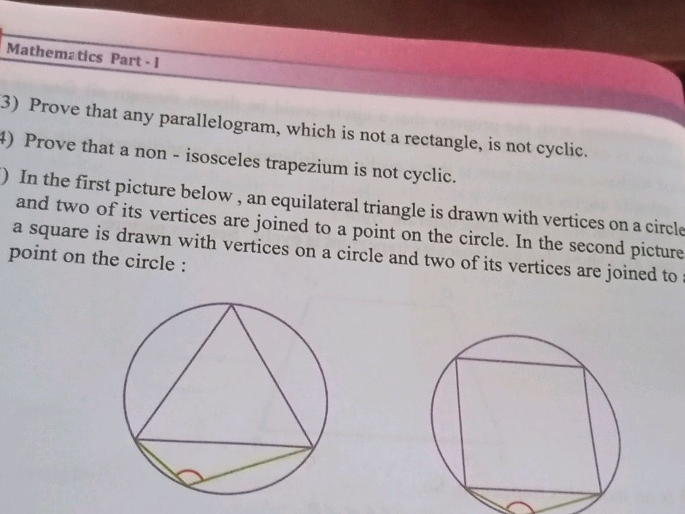 3) Prove that any parallelogram, which is | StudyX