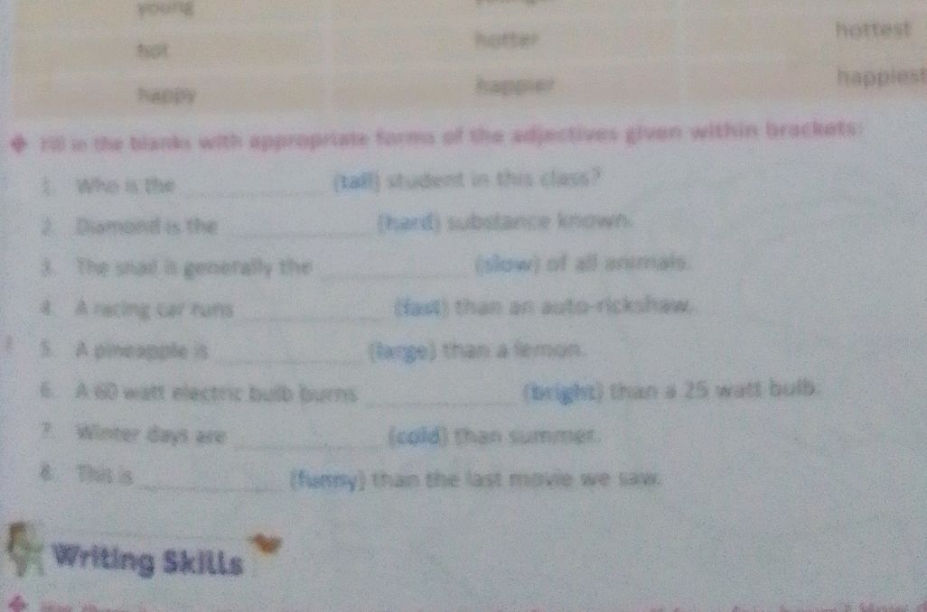 Fill in the blanks with appropriate forms of | StudyX