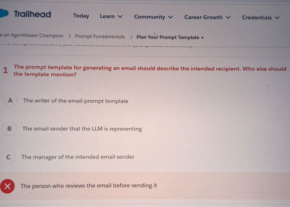1 The prompt template for generating an