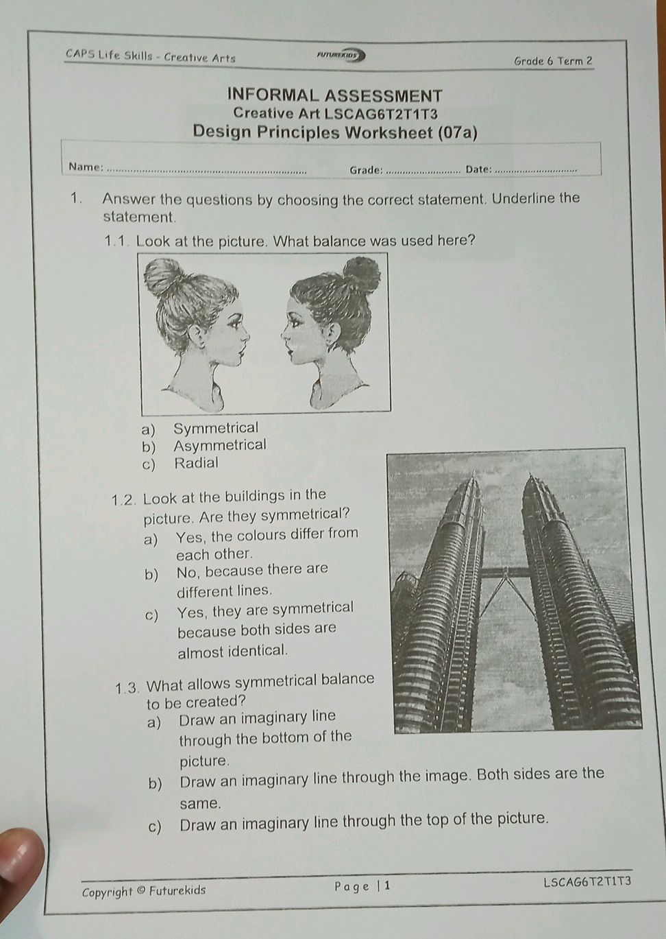 1. Answer the questions by choosing the | StudyX