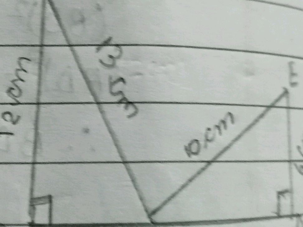 The image shows a right triangle with sides | StudyX