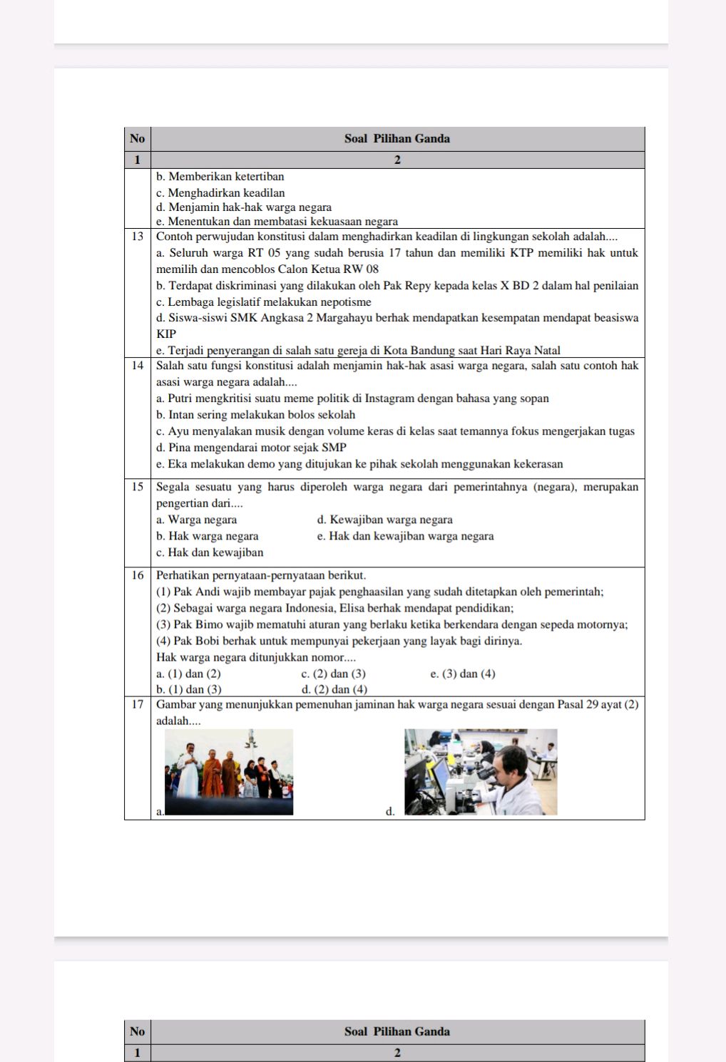 13. Contoh perwujudan konstitusi dalam | StudyX