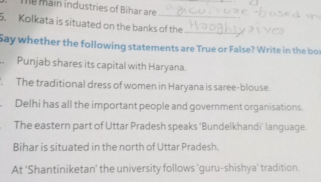 Say whether the following statements are | StudyX